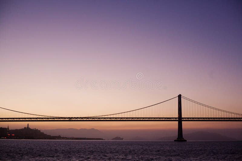 Sunset Bridge stock image. Image of landscape, architecture - 6480351