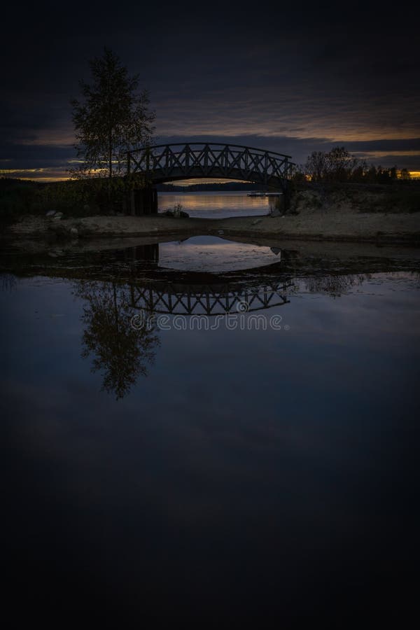 Sunset bridge stock photo. Image of arched, cloud, bridge - 61225008