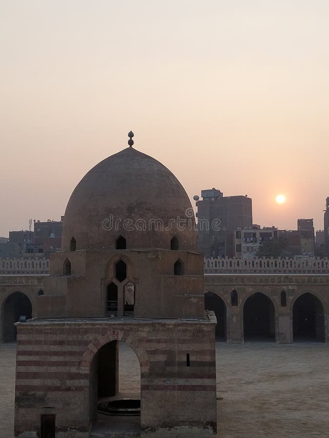 Sunset in Brown Iconic Architecture Stock Photo - Image of dome ...