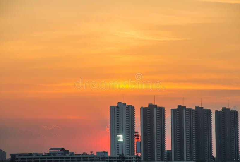 Sunset building stock image. Image of architecture, scene - 31194609