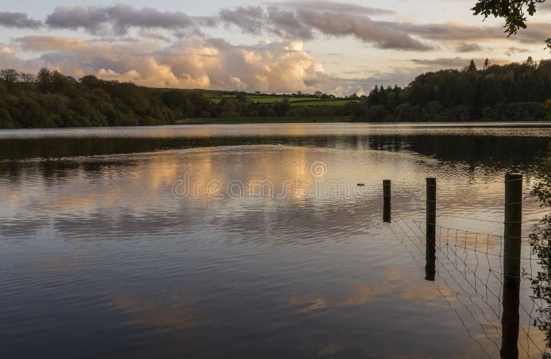Sunset at Burrator stock image. Image of devon, yelverton - 236175593