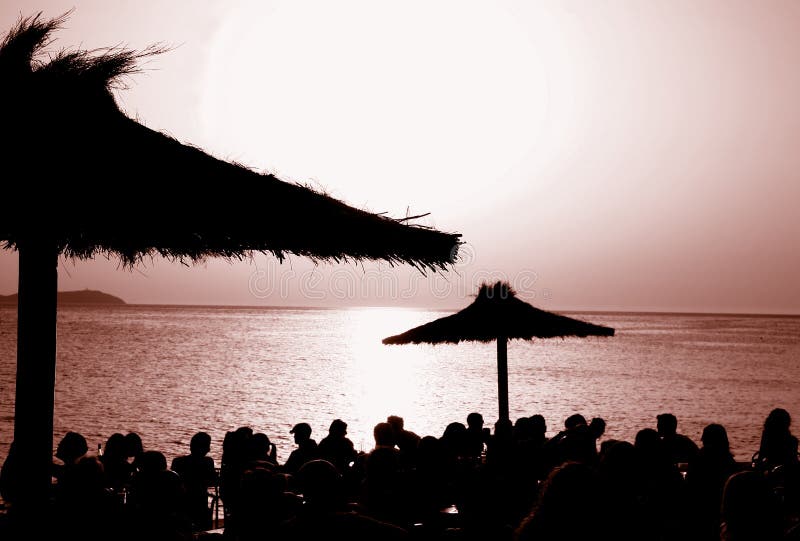 The Sunset @ Cafe Del Mar, Ibiza Stock Image - Image of sunrise, travel ...
