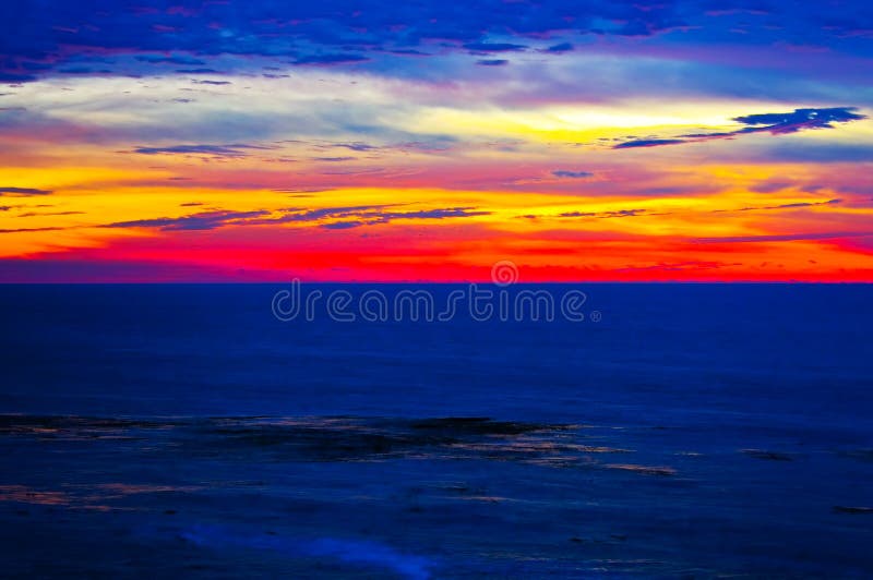 Sunset in California stock image. Image of shore, colorful - 5269591