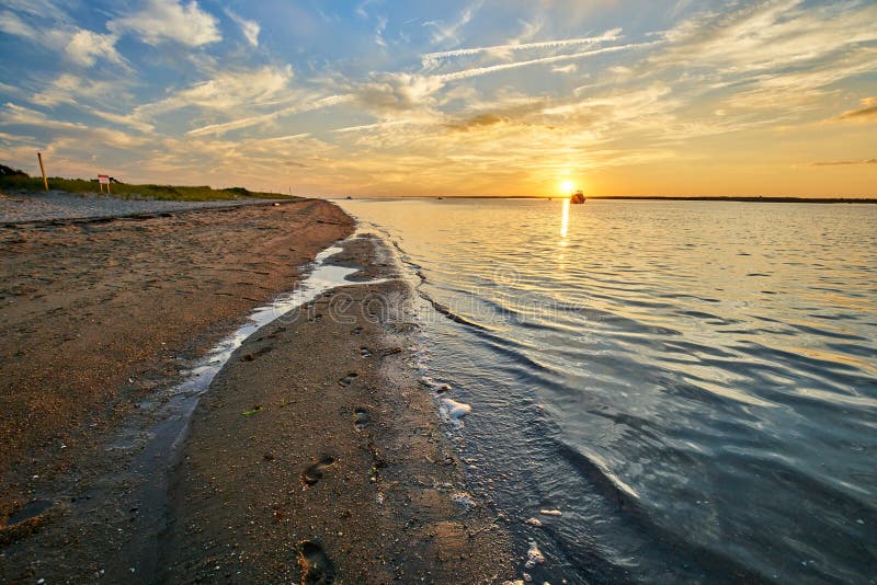 Sunset Cape Cod stock photo. Image of blue, america, water - 78012182