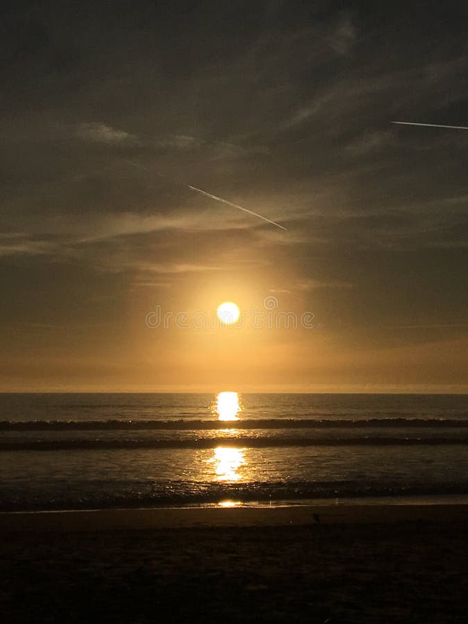 Sunset in Capitola stock image. Image of capitola, sunlight - 256722581