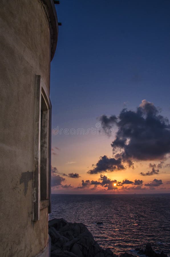 Sunset in Capo Testa stock image. Image of landscape - 70318203
