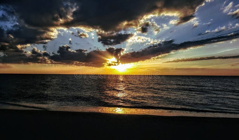 Seaside sunset stock photo. Image of florida, island - 136745104