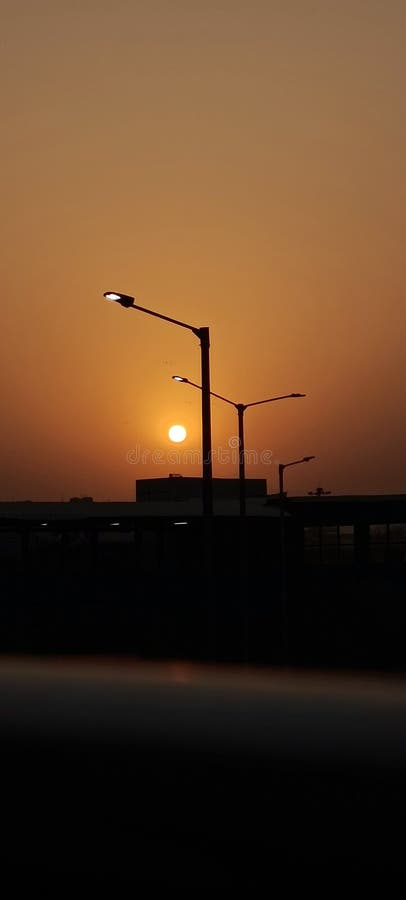 Sunset capture ,noida stock image. Image of evening - 244679655