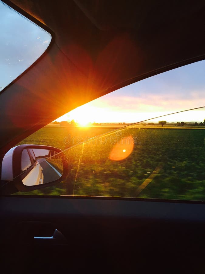 Sunset Shot Through The Window Stock Photo - Image of shot, sunshine ...