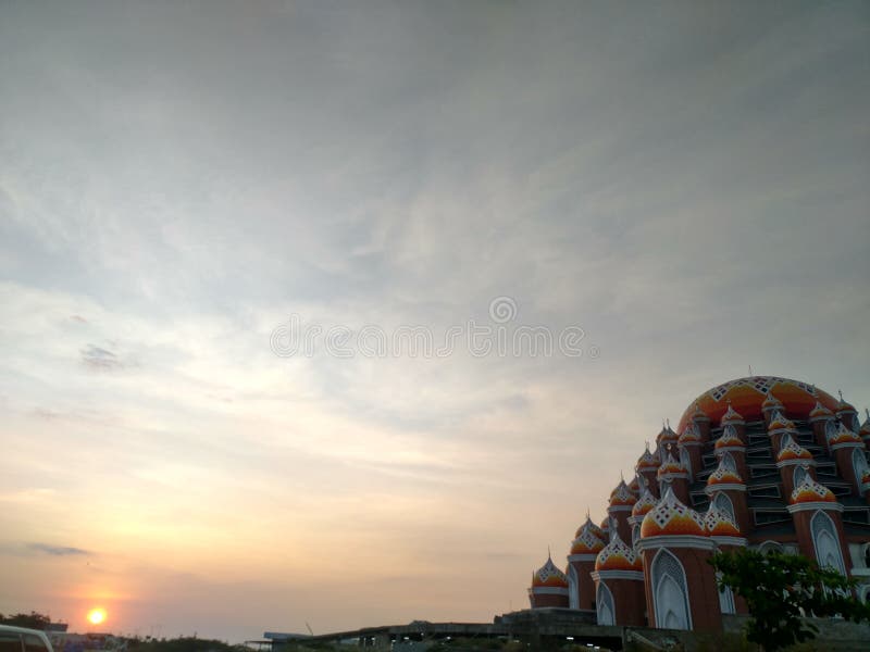 Sunset from Centre Point of Indonesian Stock Image - Image of morning ...