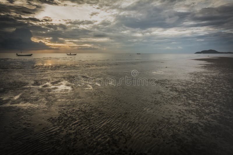 Sunset at the Chao Lao Beach. Stock Photo - Image of plentiful, relax ...