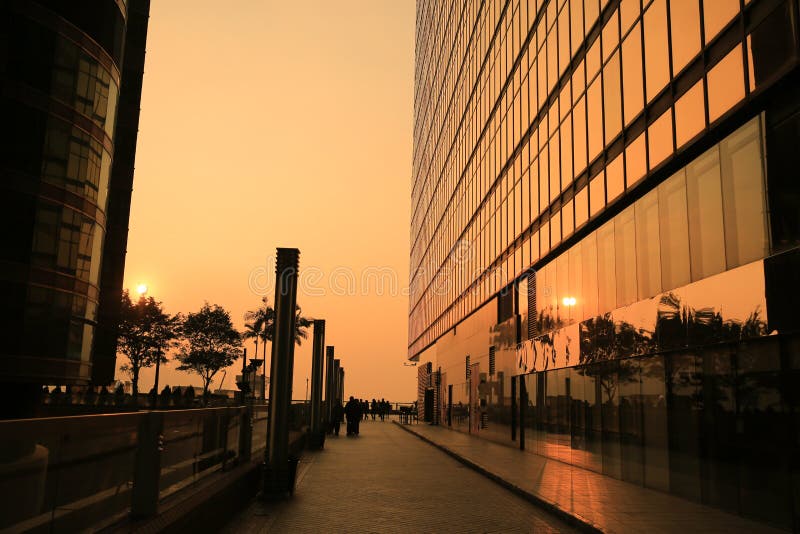 Sunset at China Ferry Terminal, Hong Kong 5 Jan 2013 Editorial Stock ...