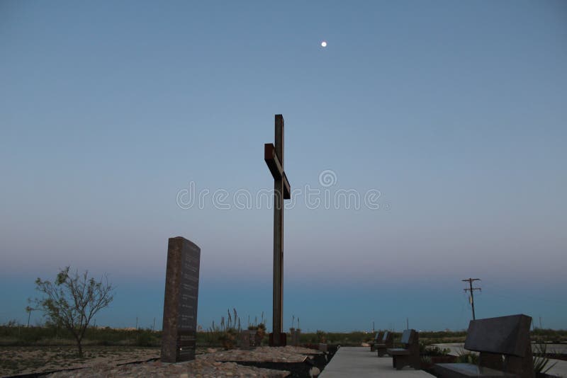 SUNSET Christian Cross stock image. Image of christian - 53554577