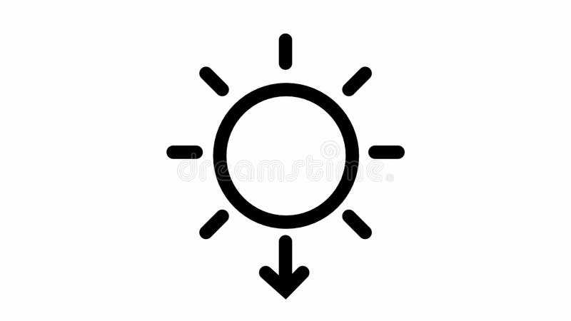 Sunset - Clean and Modern Weather Icon Motion Design Stock Footage ...