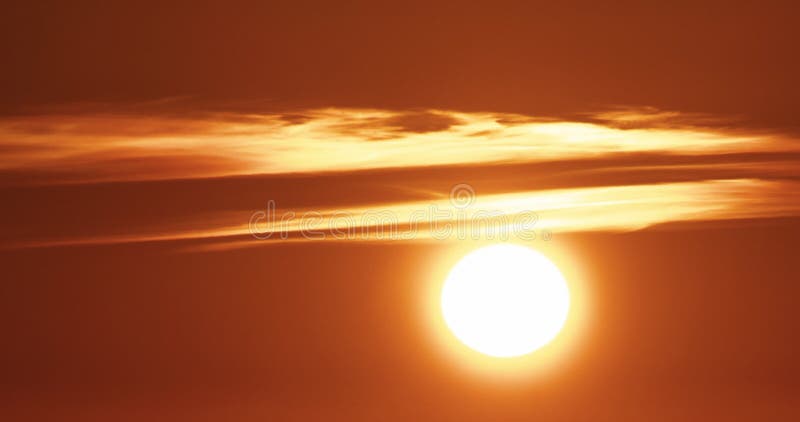 Sunset in a Clear Sky with Clouds. Stock Footage - Video of people ...