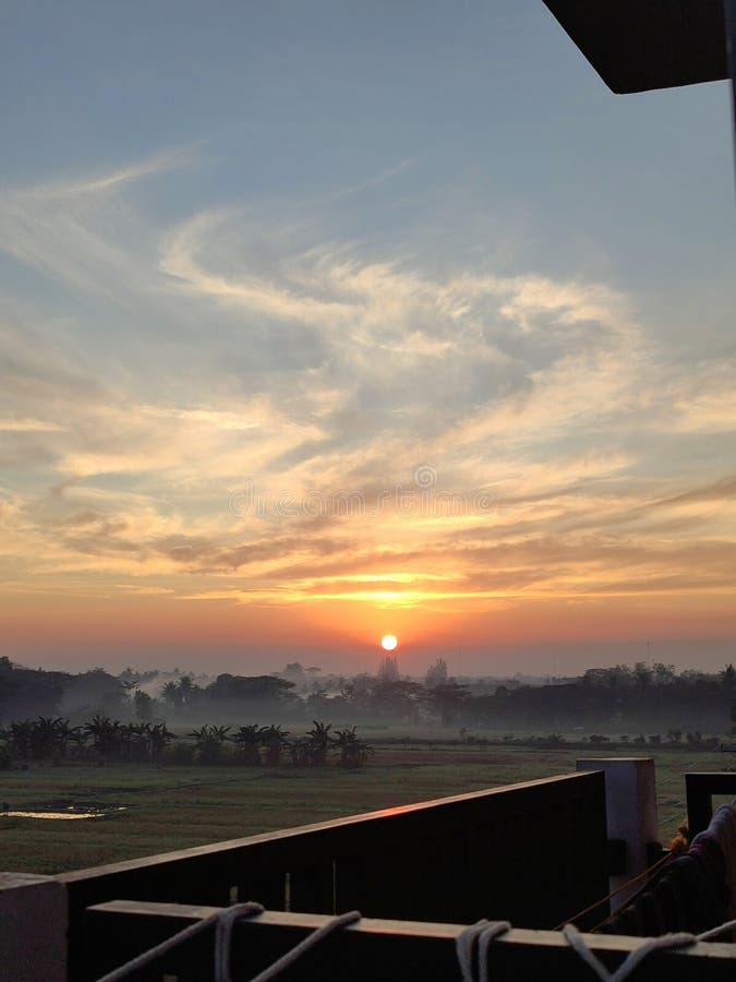 Sunset in a clear sky stock image. Image of afternoon - 346725431