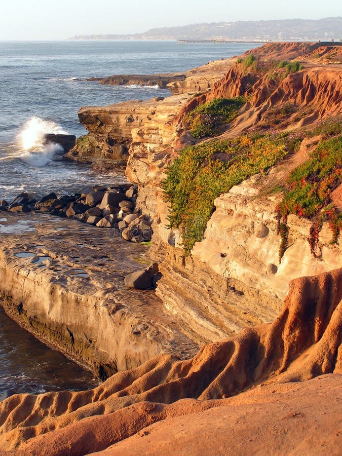Sunset Cliffs stock image. Image of sunrise, ocean, rise - 10681545