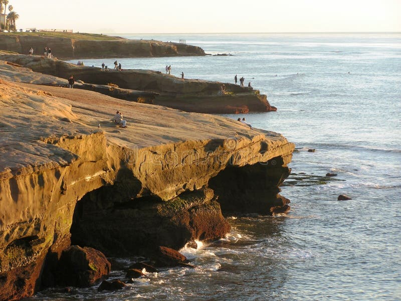 Sunset Cliffs stock image. Image of pacific, loma, sunset - 10681561