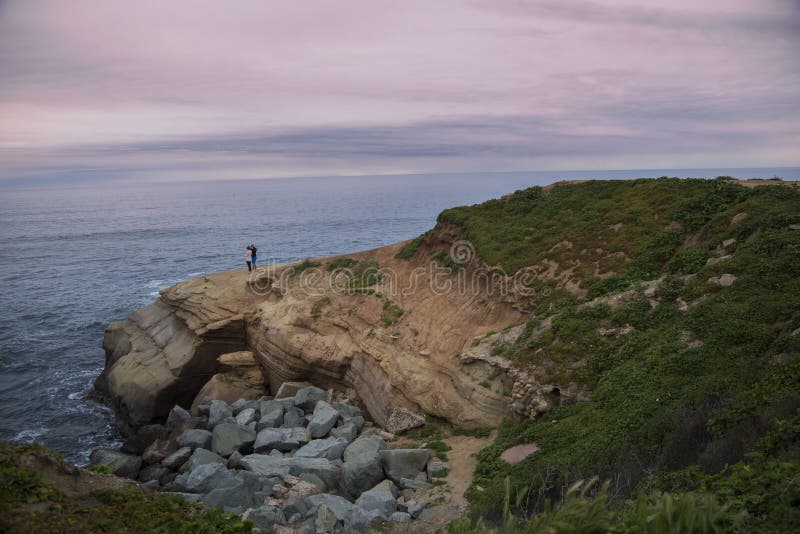 Sunset Cliffs, California editorial stock photo. Image of california ...