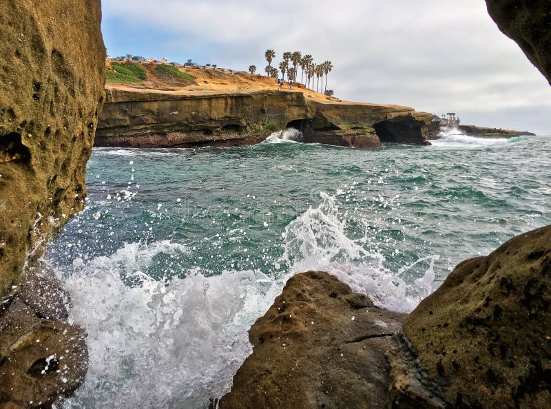Sunset cliffs san diego stock photo. Image of downtown - 44936980