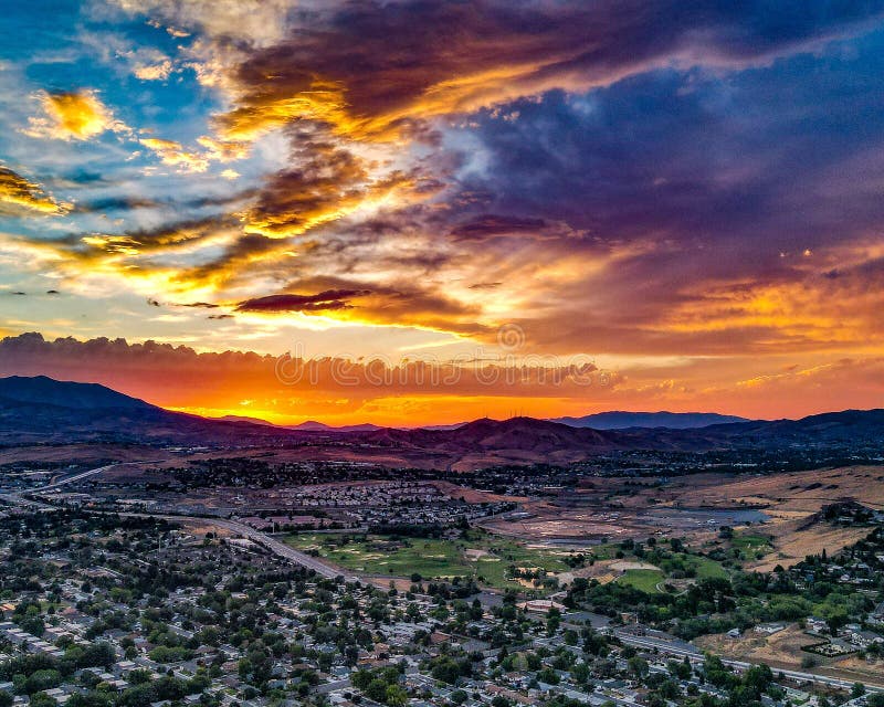 Sunset /cloud color stock photo. Image of sunset, mountains - 193243822
