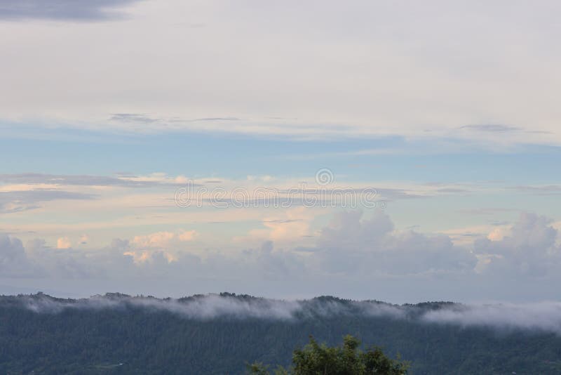 Sunset in Clouds. Beautiful Aerial View of Heaven. Stock Photo - Image ...