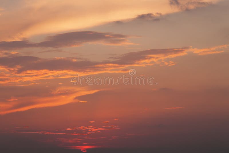 Sunset, Clouds, Beautiful Blue Sky, Web Banner, Colorful Sky Stock ...