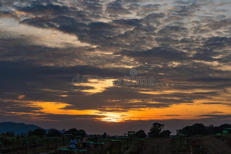 During Sunset with Clouds, Light and Other Atmospheric Effect ...