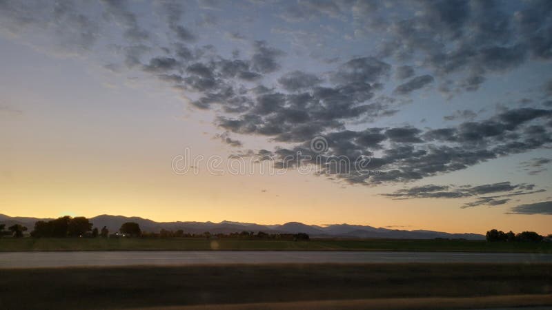 Mountains Sunset Colorado Front Range Stock Image - Image of dusk ...