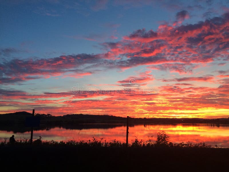 Sunset Clouds stock photo. Image of dams, sunset, scotland - 65791906