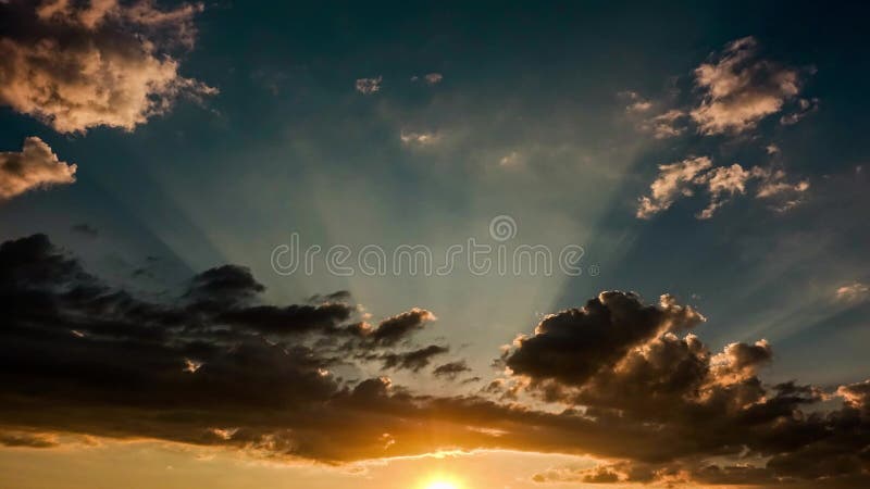 Sunset and Clouds Sky Time Lapse Stock Video - Video of beautiful ...