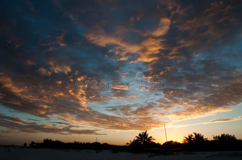 Sunset clouds stock image. Image of nature, ocean, beautiful - 38940429