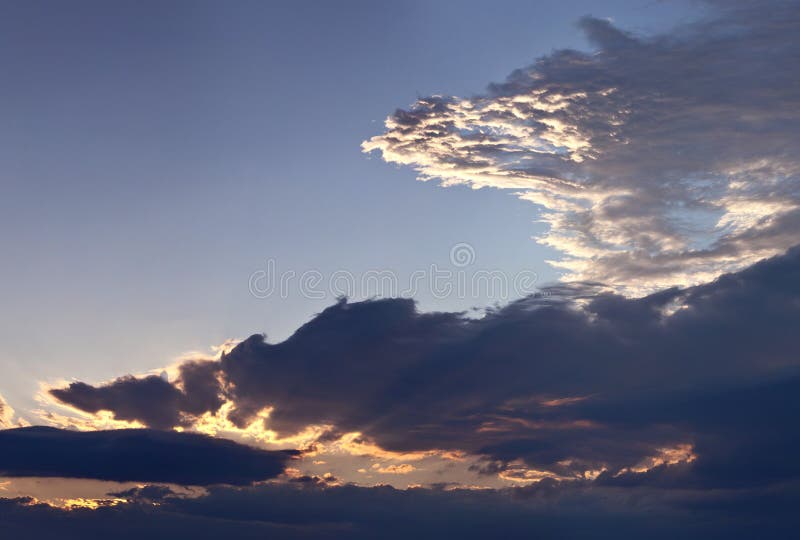 Sunset cloudscape stock image. Image of scenery, clouds - 27513979