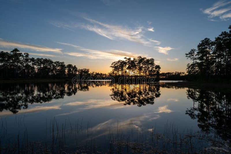 Sunset Cloudscape Over Long Pine Key in Everglades National Park ...