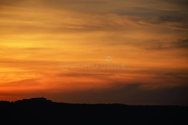 Sunset, Cloudscape, Sky Background Stock Image - Image of multi ...