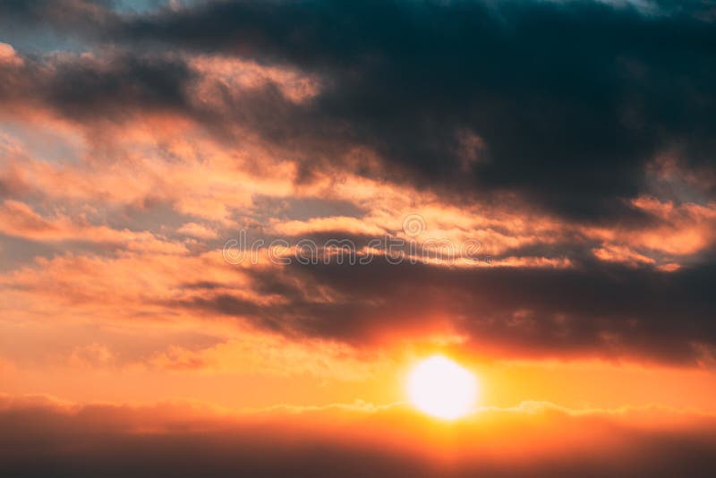 Cloudy sky with sunrays stock image. Image of cloud, outdoors - 12786499