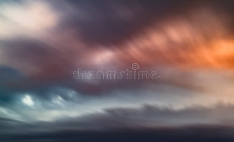 Sunset cloudy sky stock image. Image of horizon, colorful - 129769183