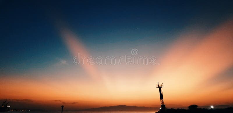 Sunset from the Coast of Djibouti Stock Photo - Image of coast, beach ...