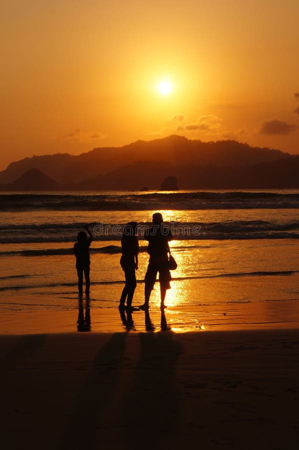 Sunset editorial photo. Image of sunlight, coast, java - 45379616