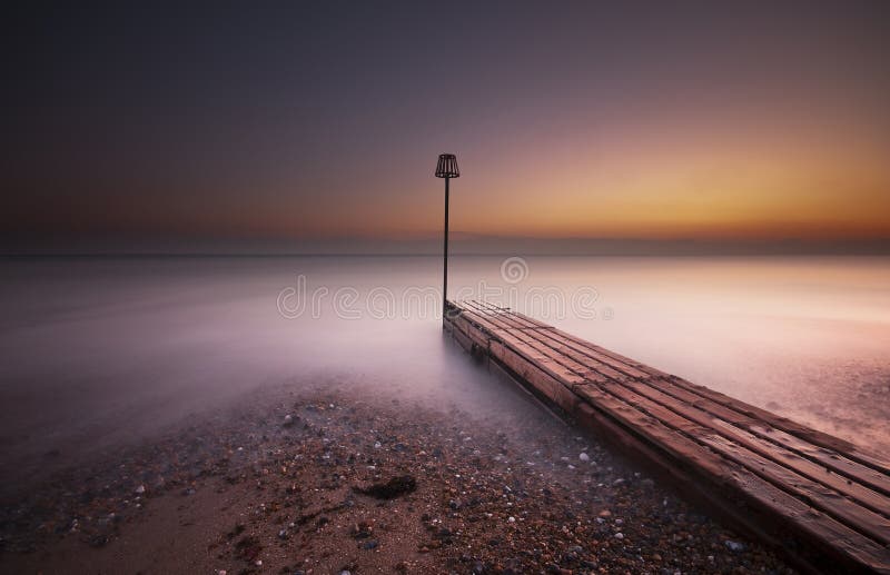 Sunset coastal scene stock image. Image of wave, coast - 13045357