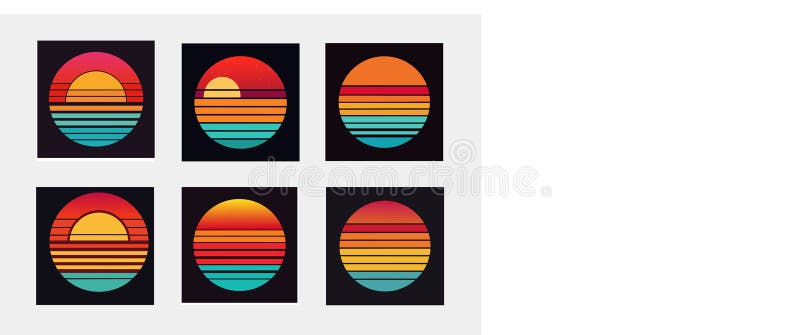 Sunset Color Background Vector. Stock Vector - Illustration of ...
