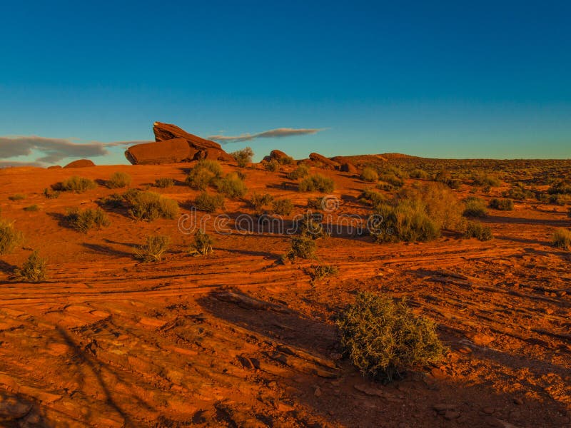 Sunset on the Colorado Plateau Stock Image - Image of grand ...