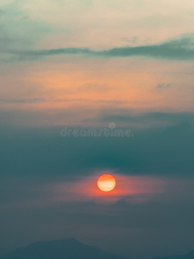 Sunset Colorful Evening Background and Colourful Cloud Stock Image ...