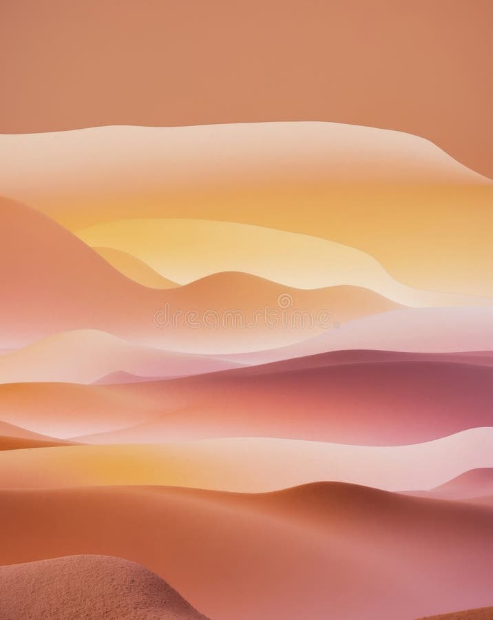 Sunset Colors Blend in an Abstract Landscape of Warm Hues and Textures ...