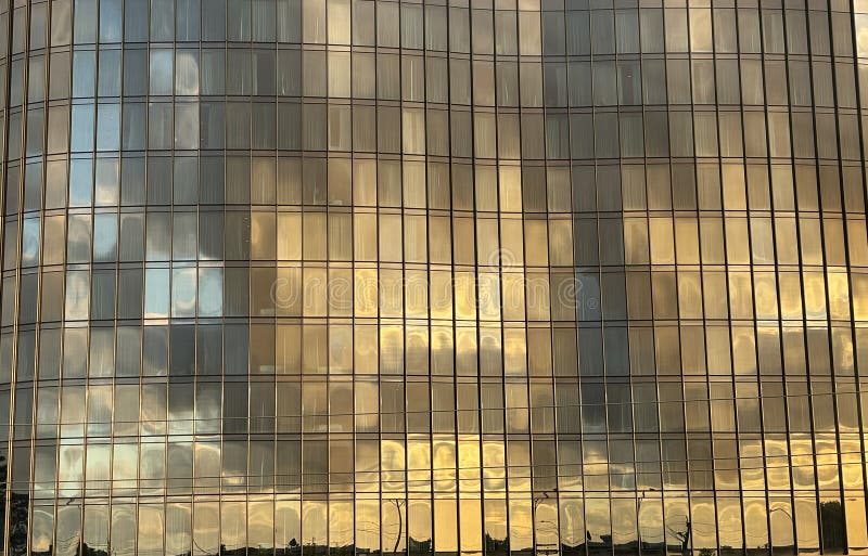 Sunset Colour Reflection of Architecture Windows during Autumn 2024 ...