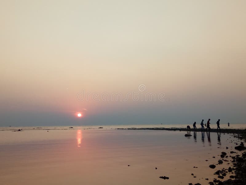 Sunset is Coming, Lets Go Home! Stock Image - Image of ocean, dusk ...