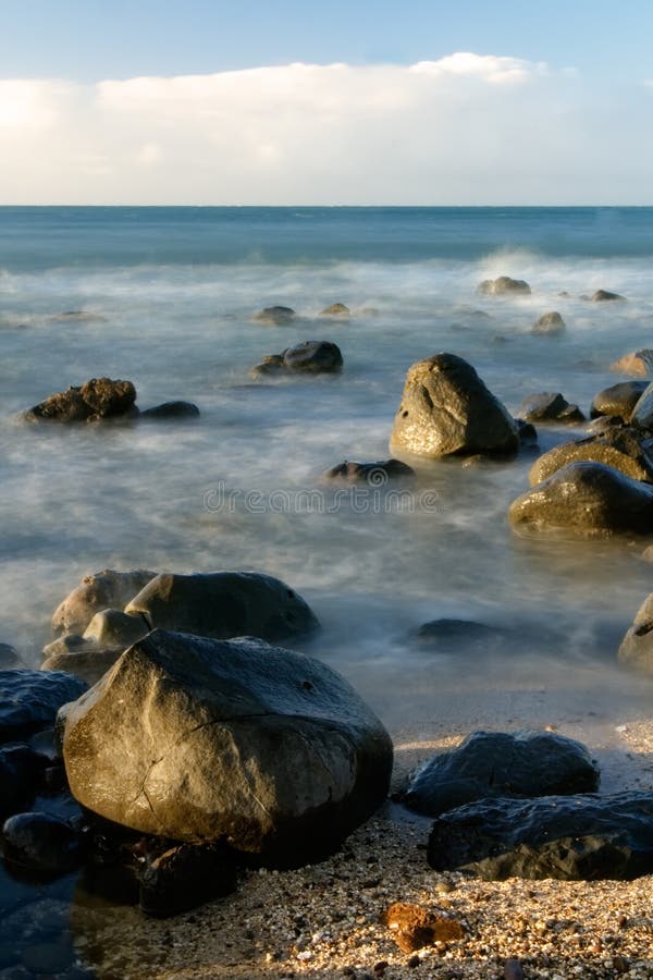 Sunset of Coral Reef Coastline Stock Photo - Image of reef, rock: 10297446