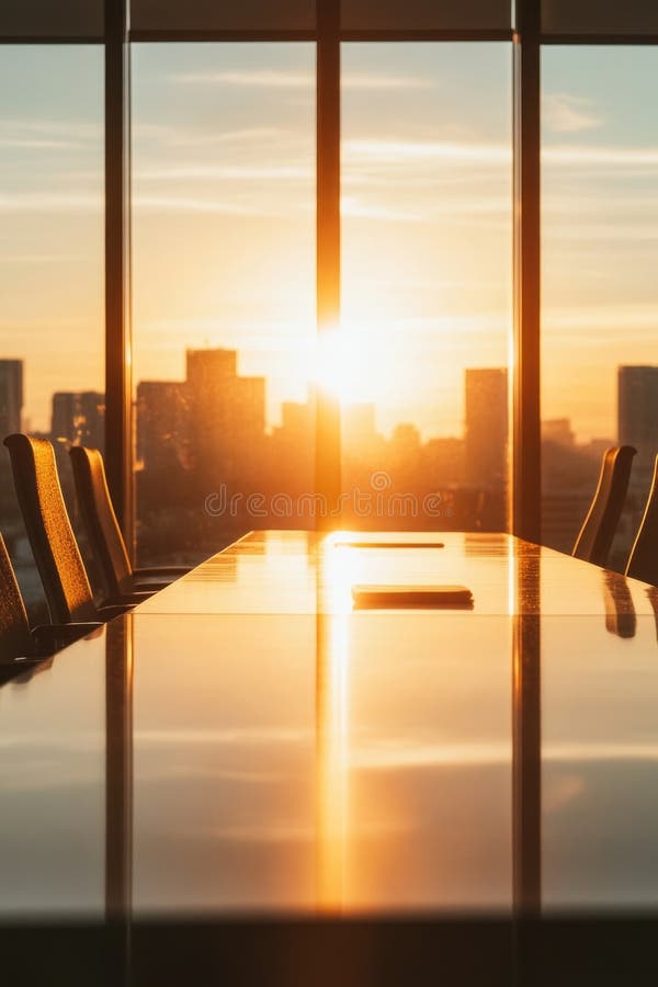 Sunset Corporate Office stock photo. Image of generated - 363784292