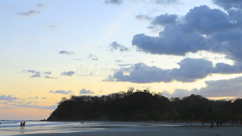 Sunset at the Costa Rica Coast Stock Photo - Image of light, travel ...