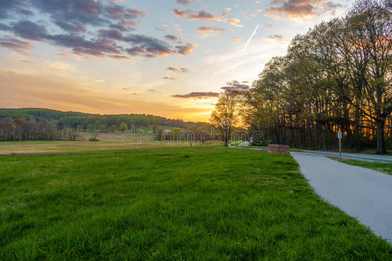 Sunset at the country side stock image. Image of above - 49839691